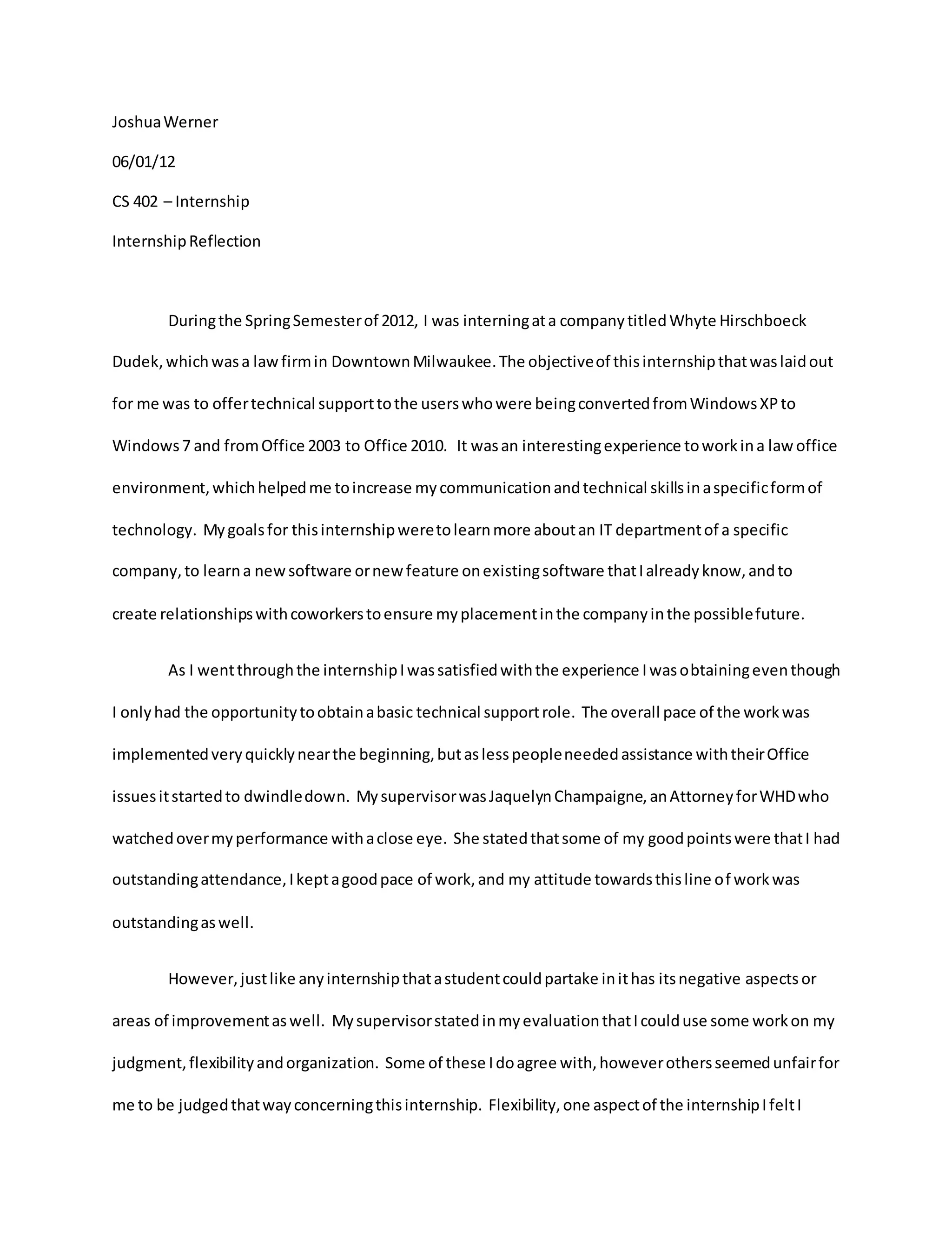Reflection Paper | DOCX