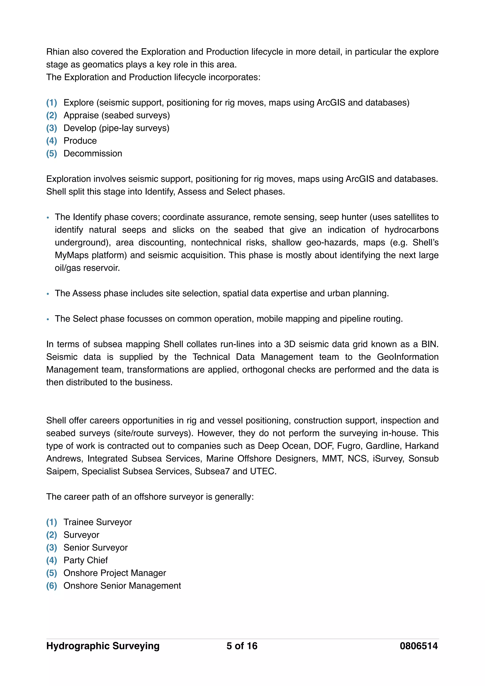 A log book of Hydrographic Survey presentations | PDF