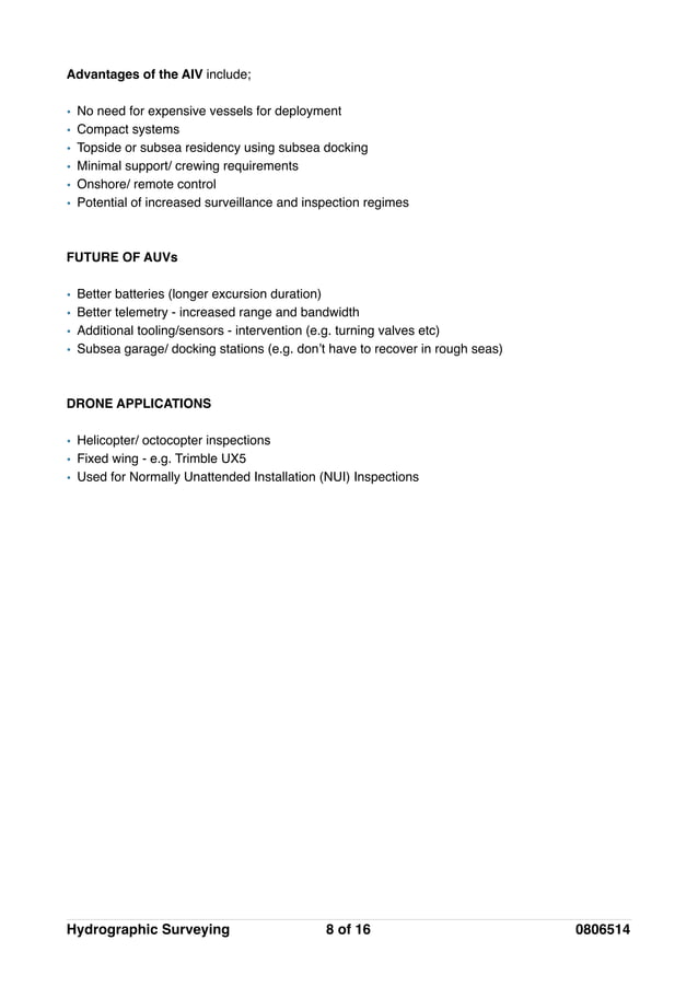 A log book of Hydrographic Survey presentations | PDF