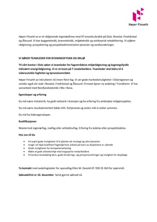 Annonse teamleder | PDF