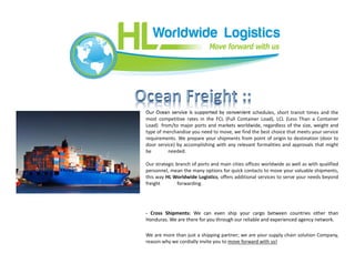 HL WORLDWIDE LOGISTICS -- SERVICES PRESENTATION MARCH 2016 | PDF