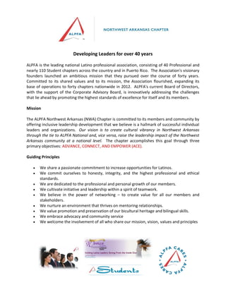 about ALPFA NWA | PDF | Business | Business and Finance