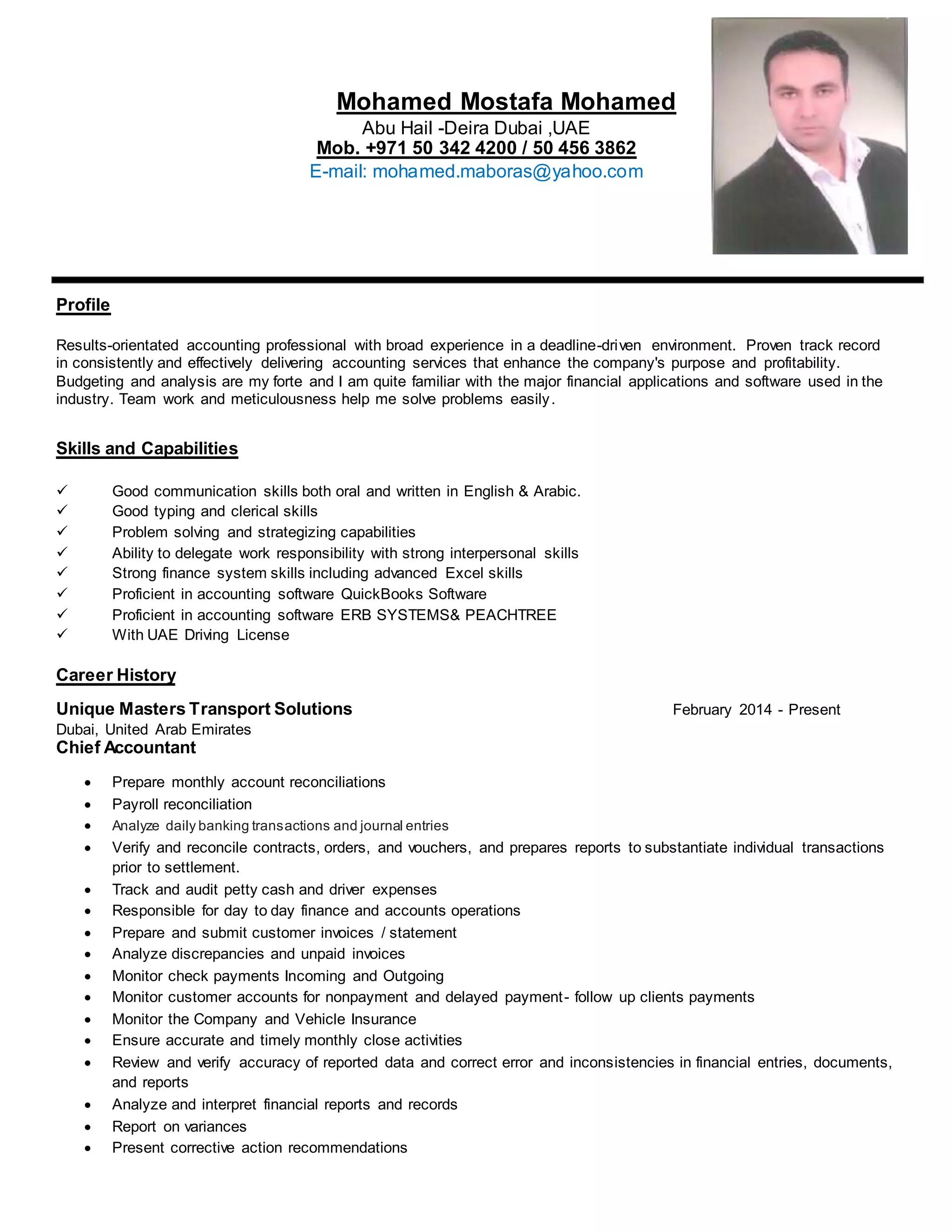 Mohamed Mostafa - CV | DOCX