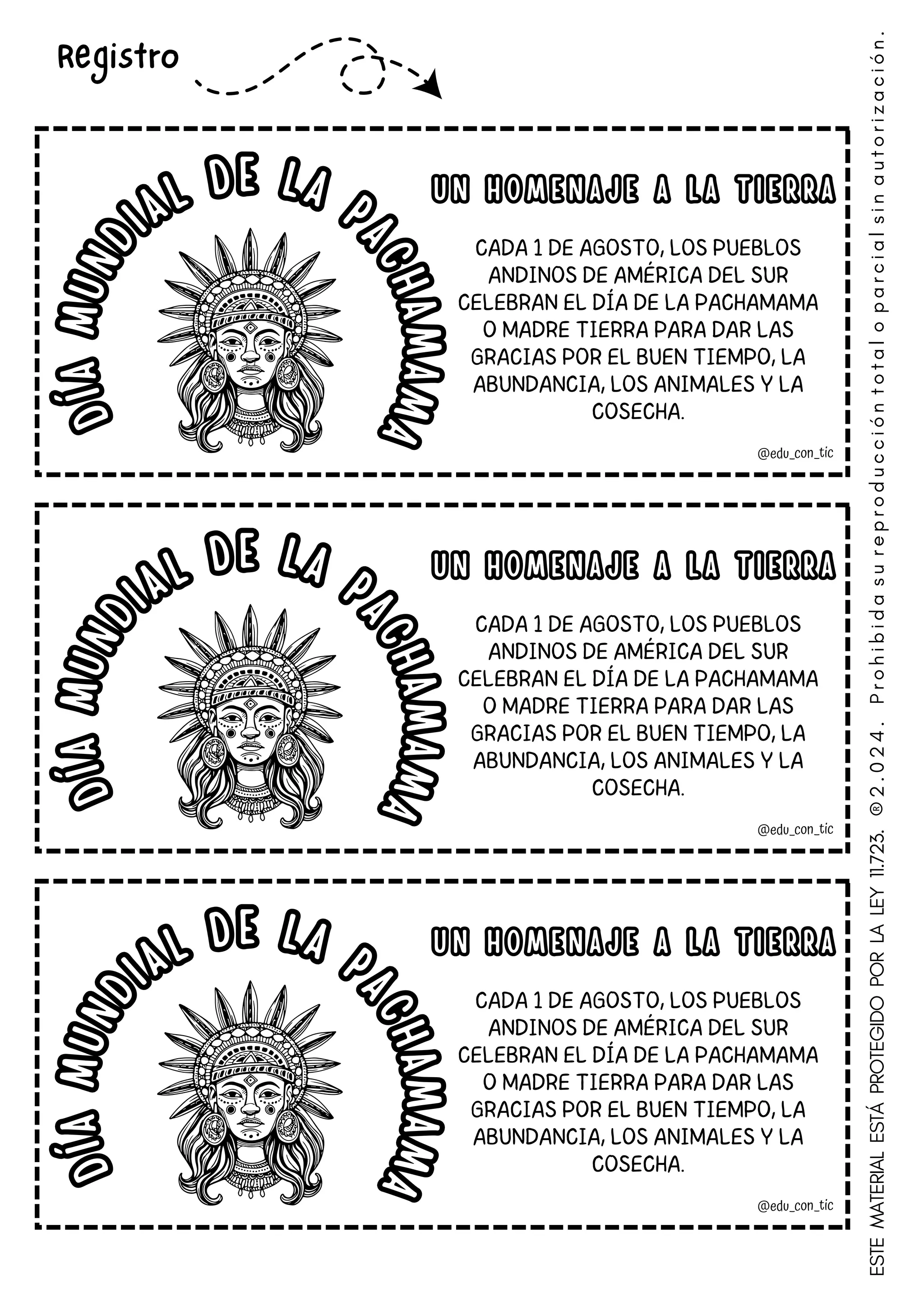 Efemeride 1 de Agosto Día de la Pachamama | PDF