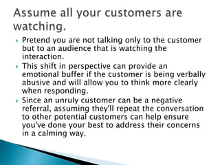 Dealing with Difficult Customers | PPTX