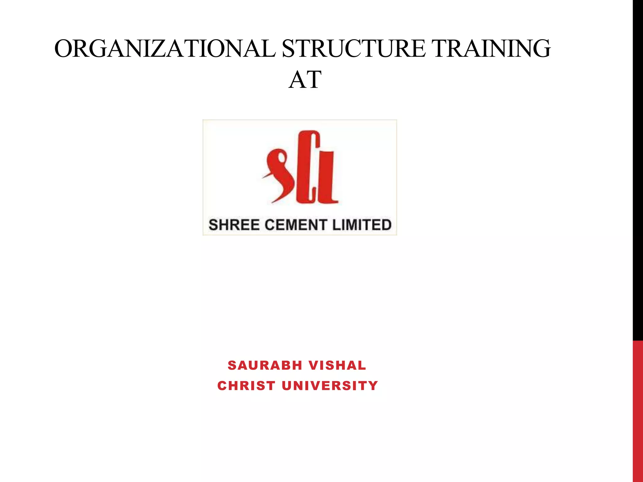 ORGANIZATIONAL STRUCTURE TRAINING | PPTX