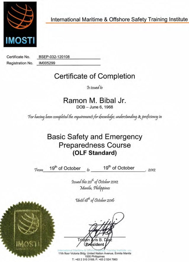 Offshore Certificates | PDF