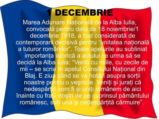 1 DECEMBRIE 1918 ( 105 ANI DE LA MAREA UNIRE).pptx