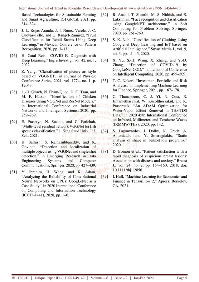 Deep Learning Applications and Image Processing | PDF