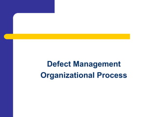 defect tracking and management | PPTX