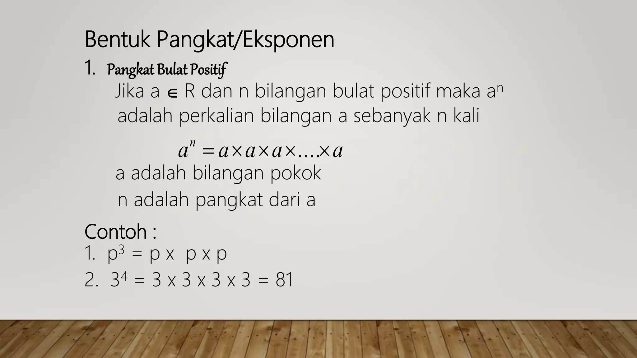 Sifat-sifat eksponen | PPTX