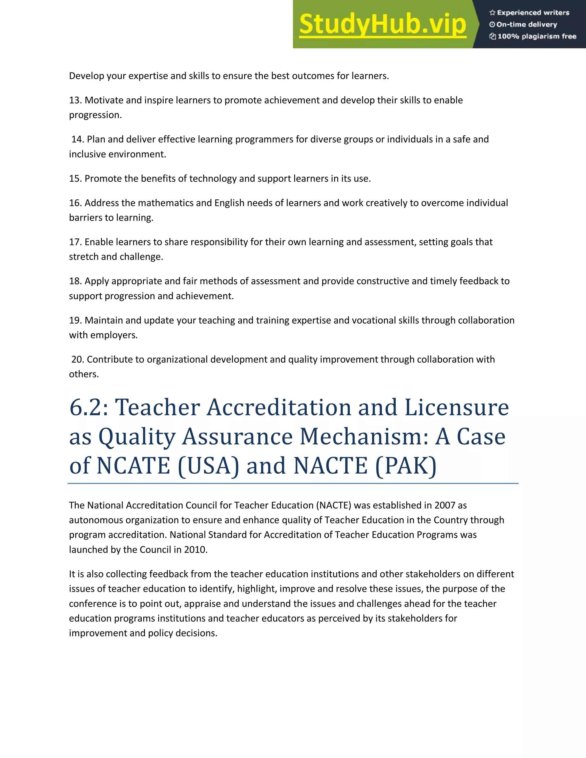 1 Definition And Conceptual Framework Of Teacher Education | PDF