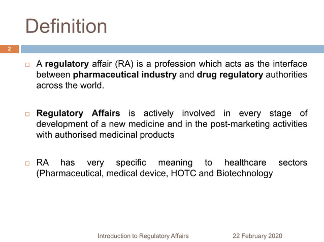 Description & functions of drug regulatory affairs | PPTX ...