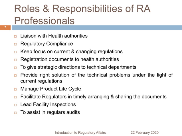 Description & functions of drug regulatory affairs | PPTX ...