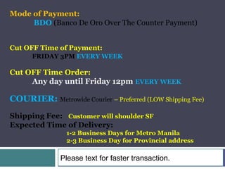 1 delivery of product | PPT