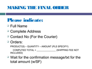 1 delivery of product | PPT