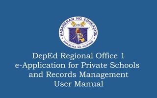 1DepEd eAPS - School Module User Manual - Per Transaction.pdf