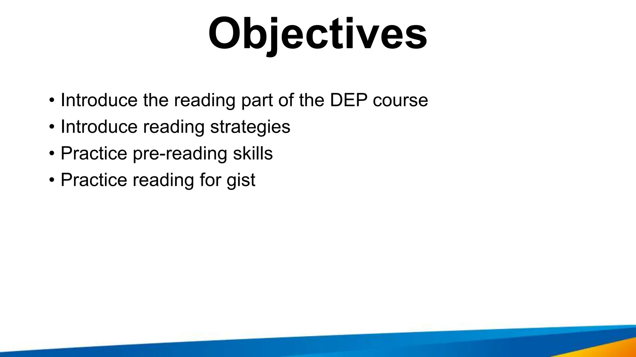 Reading Comprehension Strategies for ESL Students | PPTX
