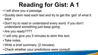 Reading Comprehension Strategies for ESL Students | PPTX