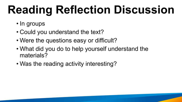 Reading Comprehension Strategies for ESL Students | PPTX