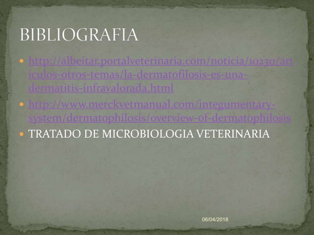 dermatophiulus congolensis- dermatofilosis | PPTX