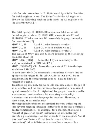 1 Describe different types of Assemblers.Assembly language.docx