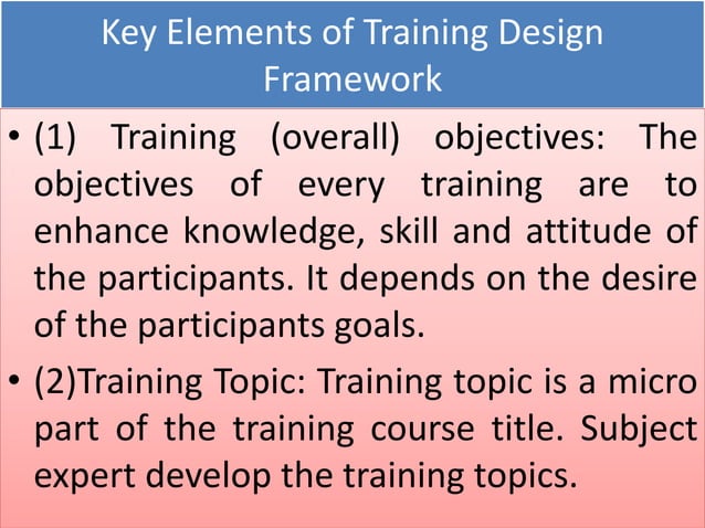 Designing Training Program.pptx27 | PPTX | Business | Business and Finance