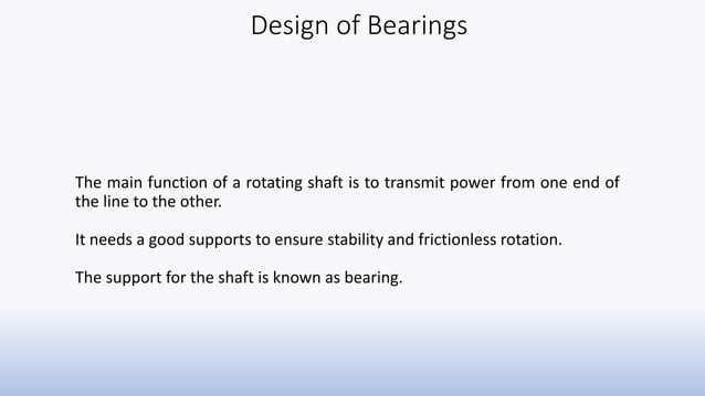 1 Design of bearings introduction | PPT