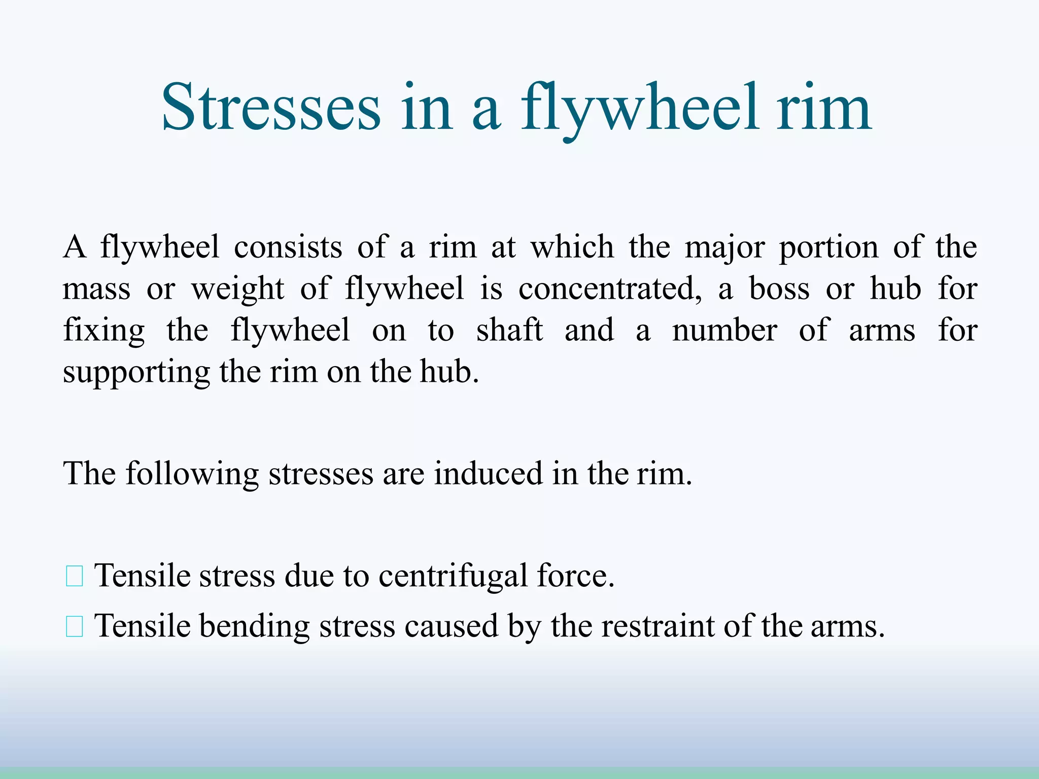 1 Design of flywheel | PPTX