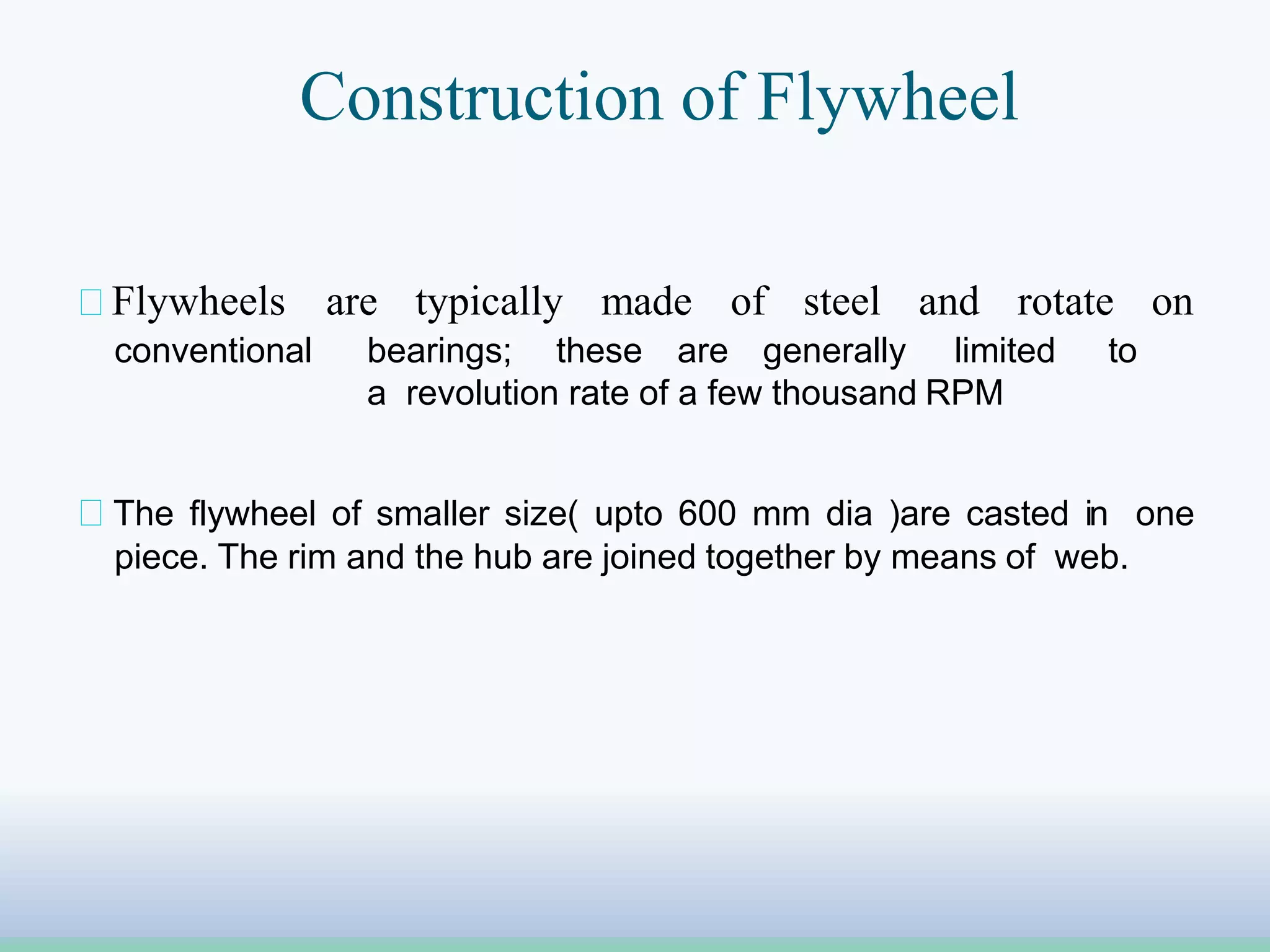 1 Design of flywheel | PPTX