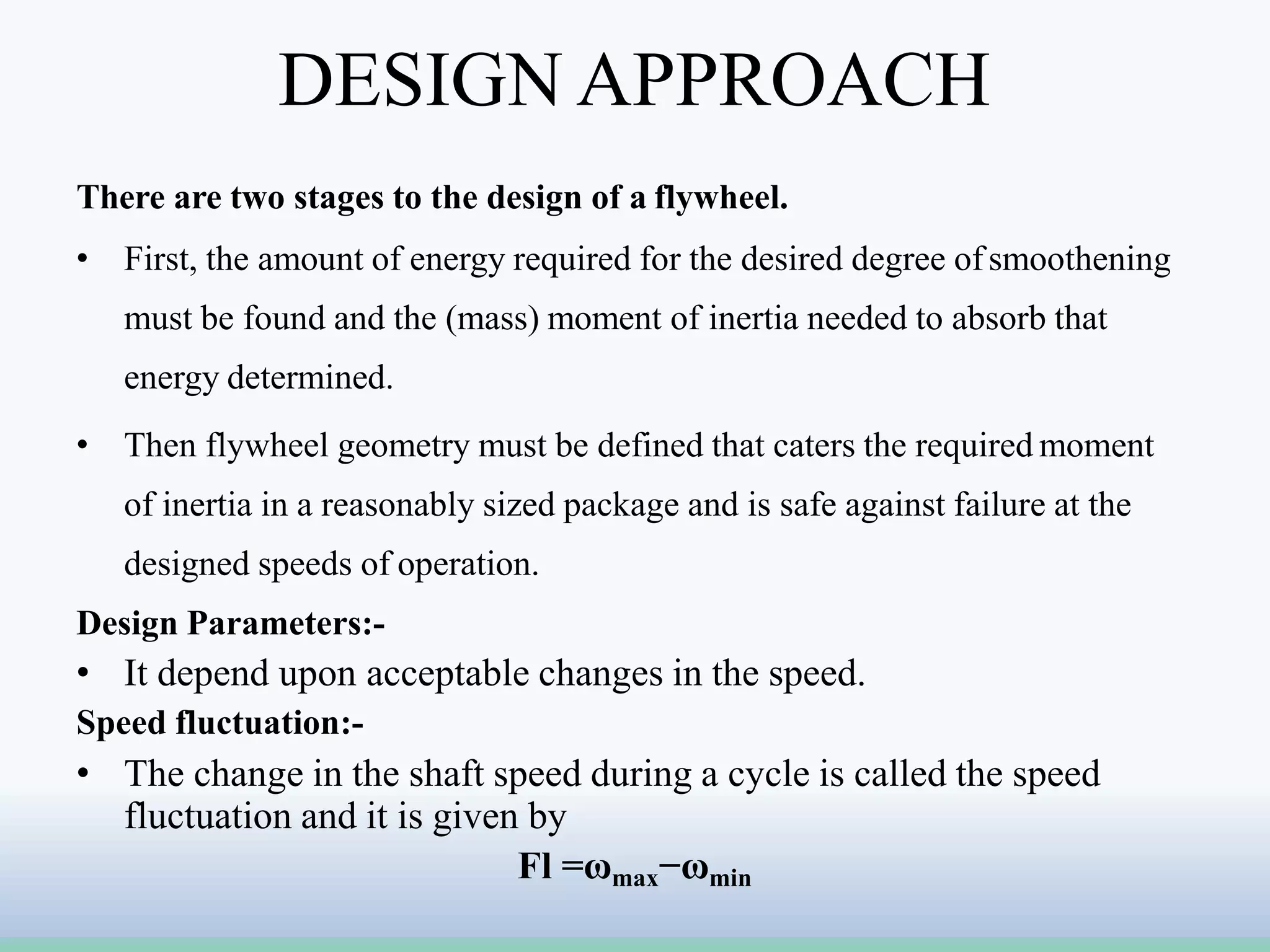 1 Design of flywheel | PPTX