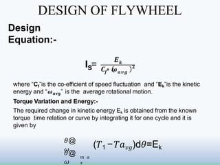 1 Design of flywheel | PPTX