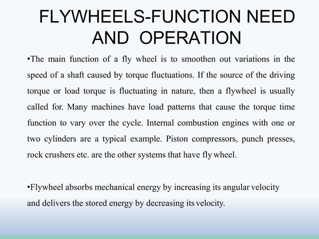 1 Design of flywheel | PPTX