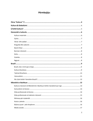 “Mjedisi Kulturor Ndërkombëtar” (Detyrë Kursi, shkrimi i plotë) | PDF