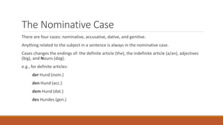German Lesson One | PPTX