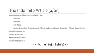 German Lesson One | PPTX
