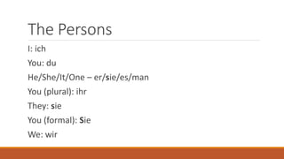 German Lesson One | PPTX