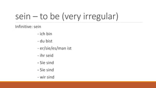 German Lesson One | PPTX