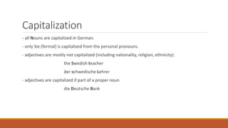 German Lesson One | PPTX