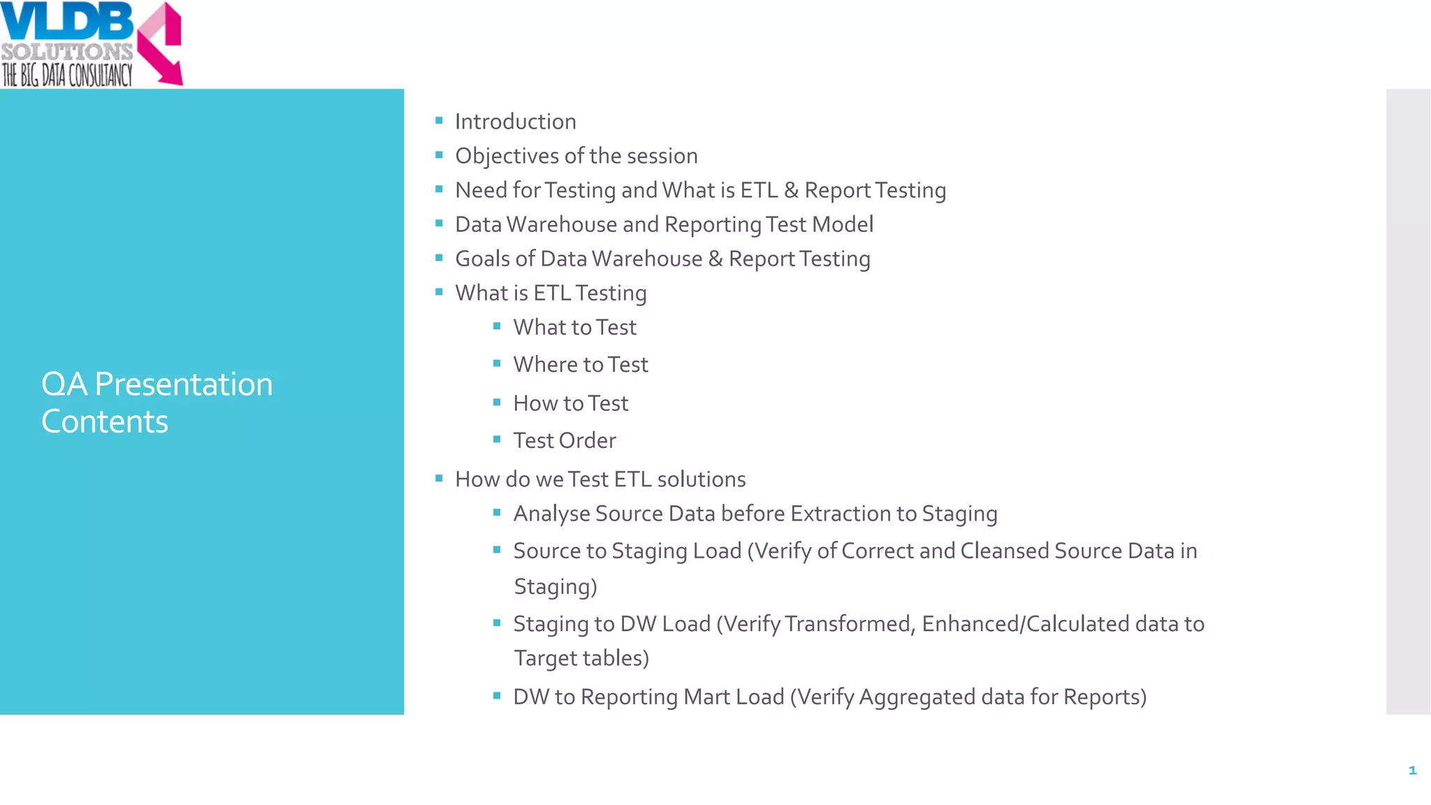 QA Session - Agenda | PDF