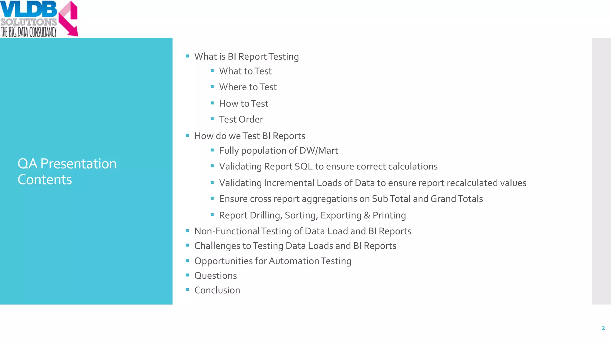 QA Session - Agenda | PDF