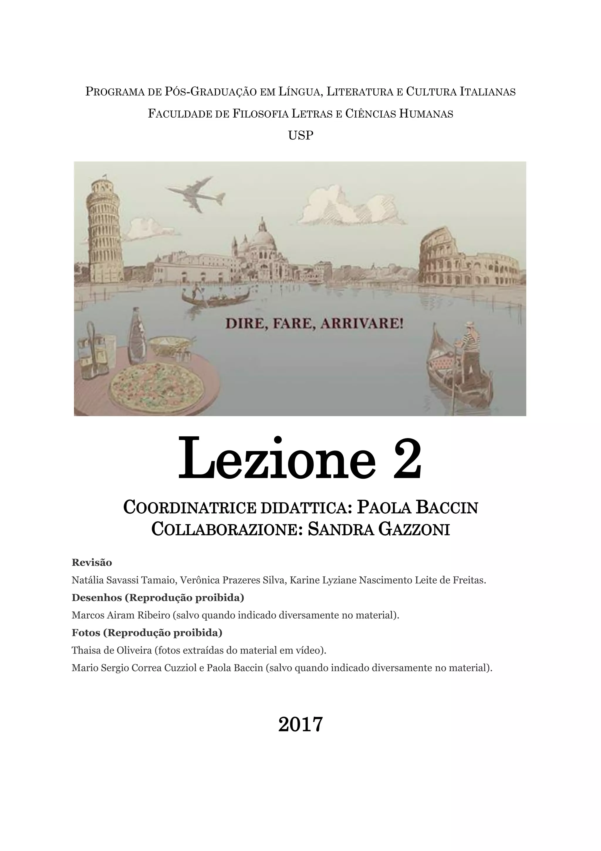 Italiano lezione 2 | PDF
