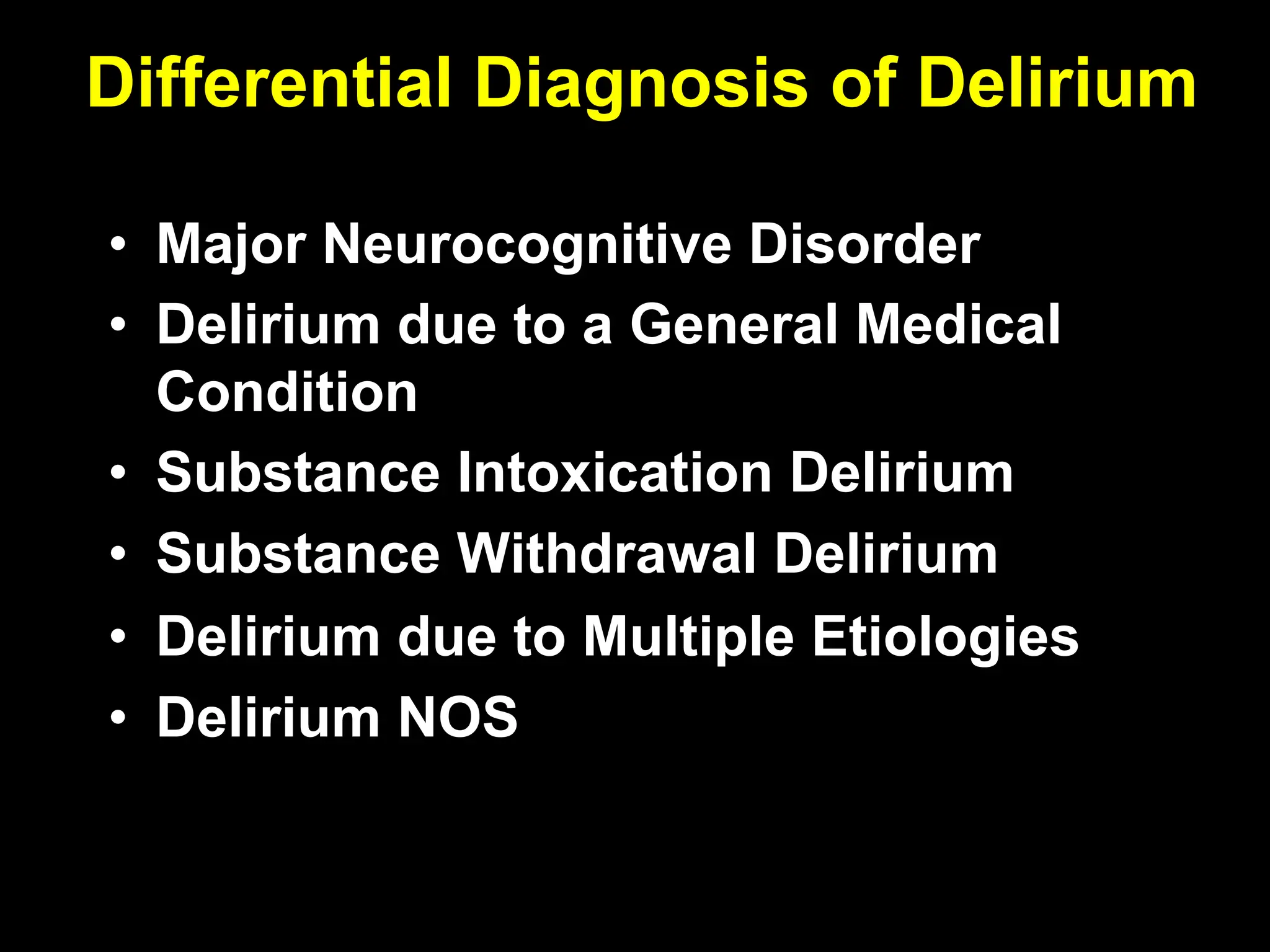 DSM5 Nuerocognitive Disorders - Allyson Rosen | PDF