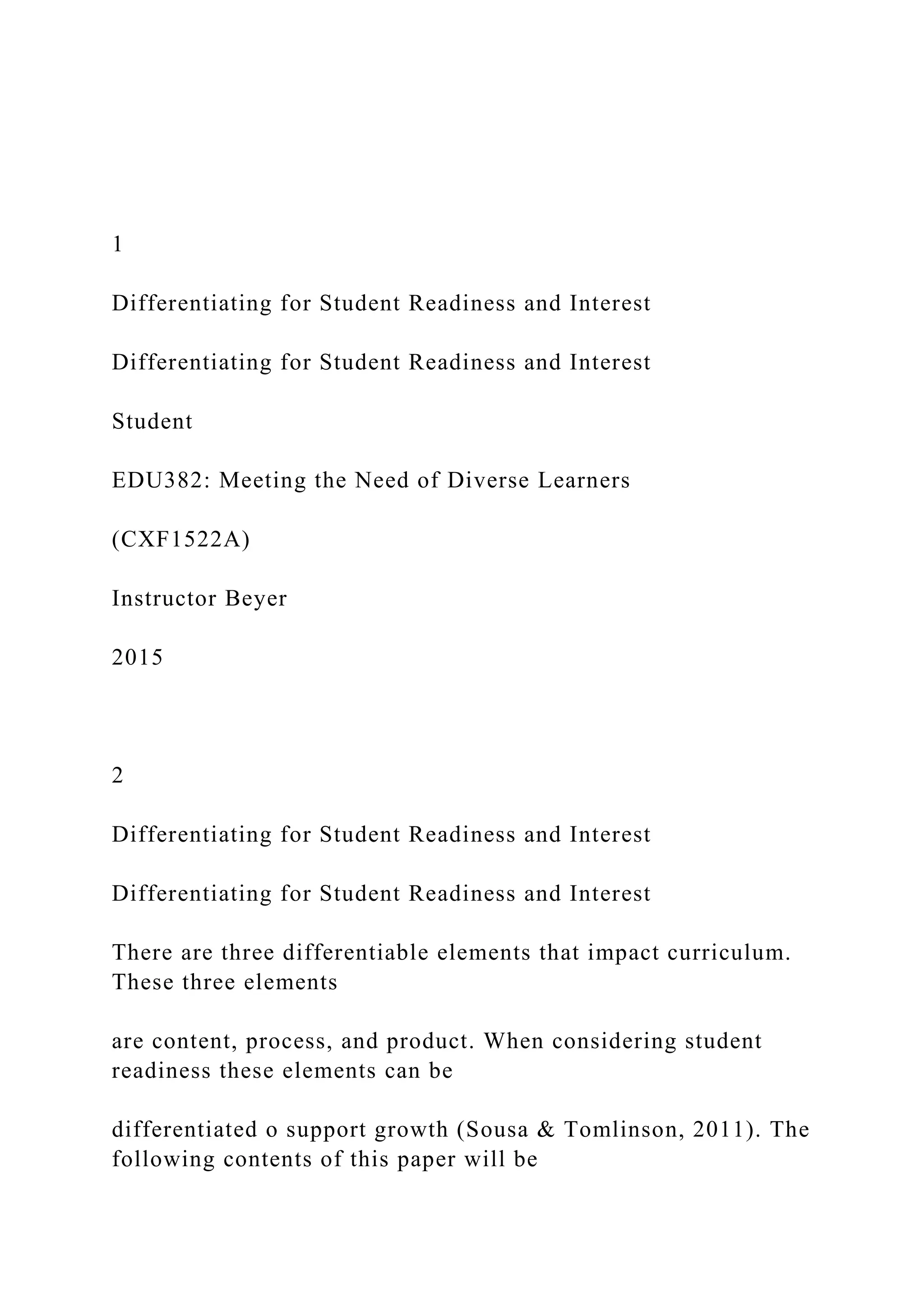 1 Differentiating for Student Readiness and Interest D.docx