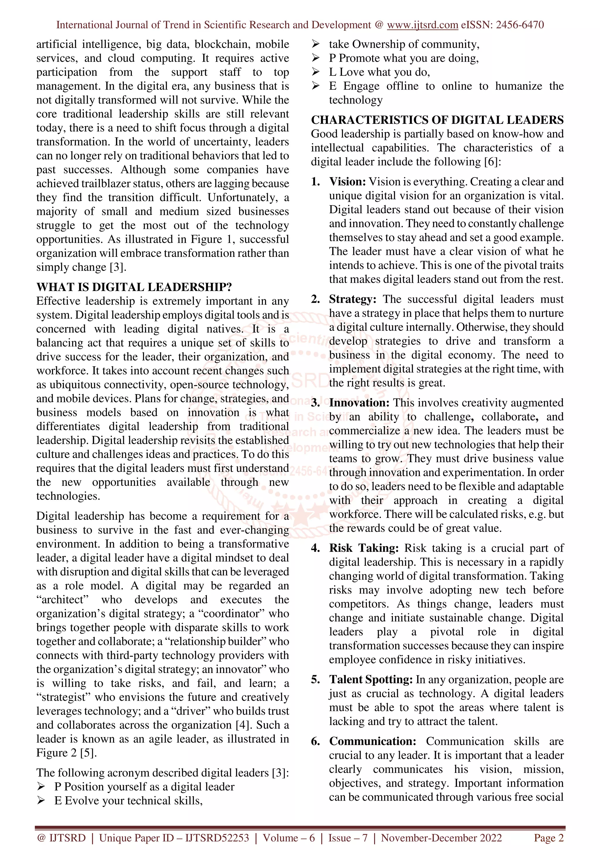 Digital Leadership A Primer | PDF