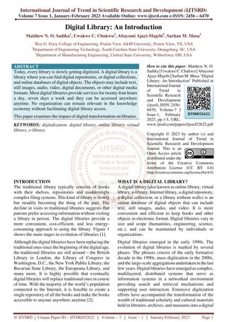 Digital Library An Introduction | PDF