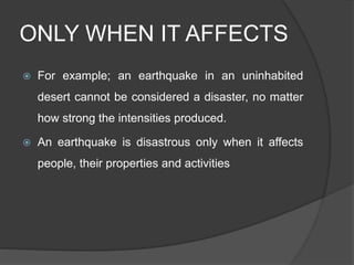 Concept of Disaster | PPTX