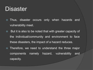 Concept of Disaster | PPTX