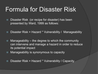 Concept of Disaster | PPTX