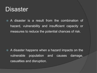 Concept of Disaster | PPTX